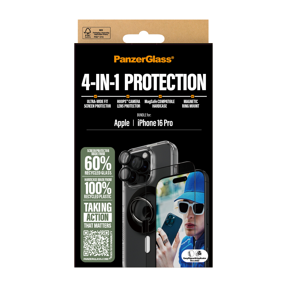 PanzerGlass® 4-in-1 Protection Bundle iPhone 16 Pro - Quipo